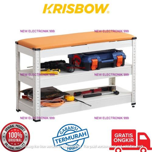 Jual KRISBOW MULTIPURPOSE RACK 2 SHELVES WHITE 10597813 Krisbow Rak ...