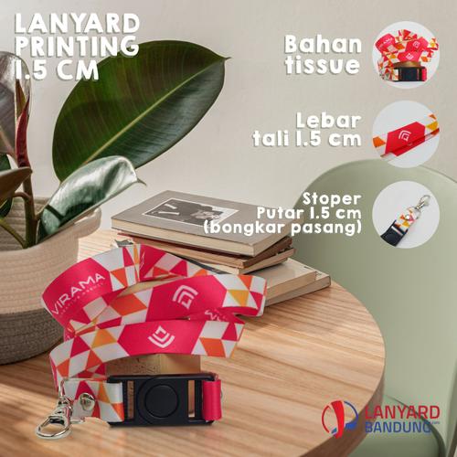 Promo cetak lanyard custom desain tali id card print sublim cetak 1 ...