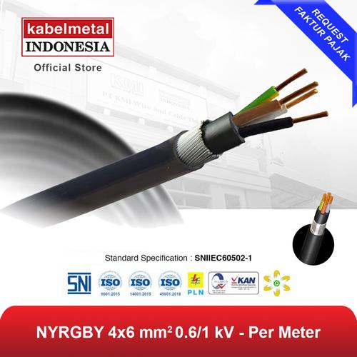 Jual Kabel NYRGBY 4x6 mm Per Meter kabelmetal INDONESIA - Tanam Bawah Tanah Outdoor Kawat ...