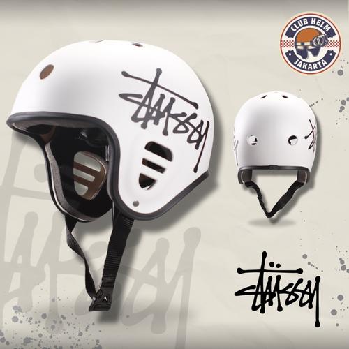 Promo Helm Skate Board Sepeda Deus Ex Machina Custom Stussy - Jakarta ...