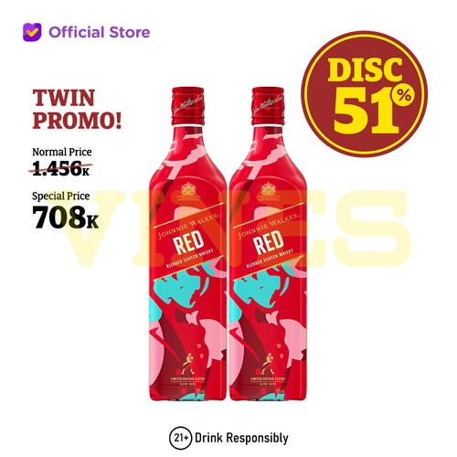 Promo Johnnie Walker Red Icon - Blended Scotch Whisky 700ml Cicil 0% 3x ...