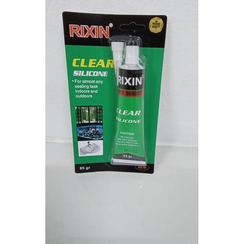Jual LEM RIXIN SILICONE SEALANT TUBE 35G 85G CLEAR - 35G - Kota ...