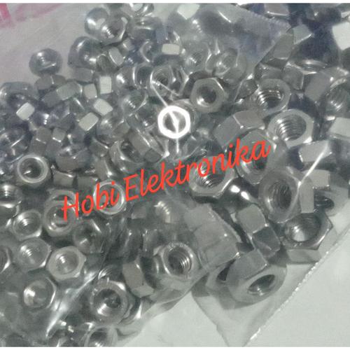 Jual Mur Stainless Steel ukuran M4 M5 M6 mengkilap tahan karat - M4 ...