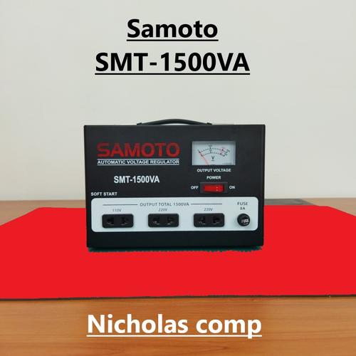 Jual SAMOTO Digital Stabilizer Listrik Single Phase 1500VA Stabiliser ...