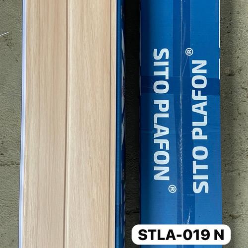 Jual Plafon pvc serat kayu coklat muda natt STLA-019N - 6Meter - Kota ...