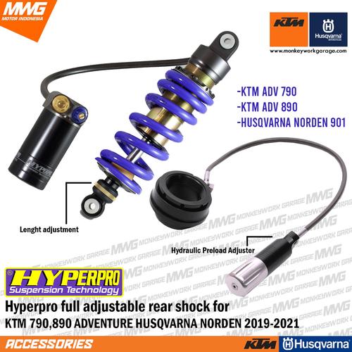 Jual HYPERPRO FULL ADJUSTABLE REAR SHOCK KTM 790,890 ADVENTURE HUSQVARNA NORDEN 2019-2021 ...