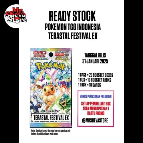 Jual Booster Box Case Pokemon Festival Terastal ex Indonesia SV8A (GET BONUS) - No Promo Card ...