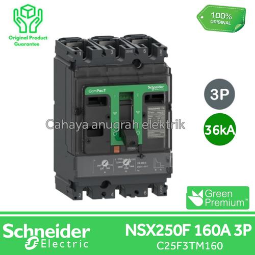 Promo MCCB Schneider NSX250F 160A 3P C16F3TM160 MCCB 160A 3 PHASE type ...
