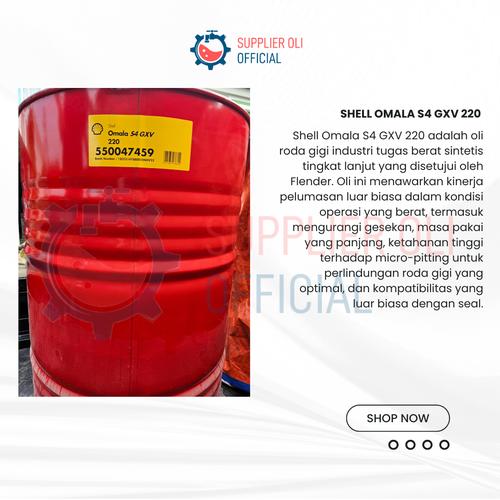 Jual Shell Omala S4 GXV 220 Advanced Synthetic Industrial Gear Oil Drum ...