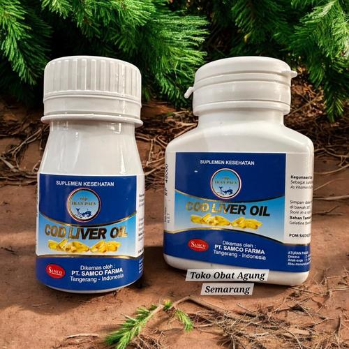 Jual Cod Liver Oil cap Ikan Paus (isi 50 kapsul)-Suplemen Daya Tahan ...