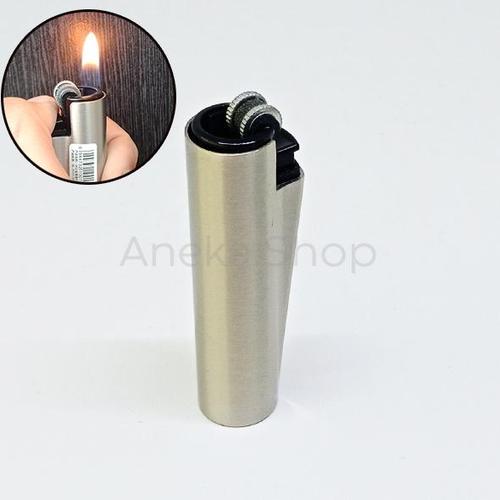 Jual TERLARIS Korek Api Reguler Flame Clipper Metalic Lighter - Jakarta ...