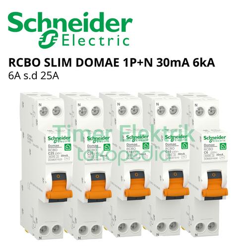 Jual RCBO Slim New Domae 1P+N 6kA 30mA 6A s.d 25A - 6A - Jakarta Pusat ...