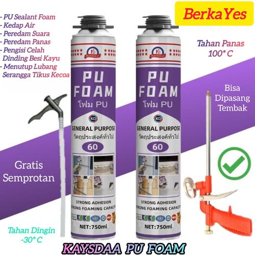 Jual PU Sealant Foam Spray Busa Polyurethane Peredam Panas Peredam Suara - Pu Foam ASANO - Kota ...