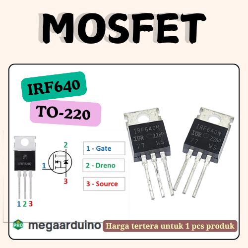 Jual Mosfet irf640n irf 640n irf640 n IRF640N to 220 IRF 640N RF640 N - Kota Semarang ...