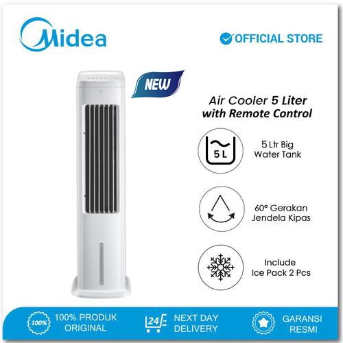 Promo Midea Tower Fan Air Cooler 3in1 MAC500M0BPW 5L Humidifier ...