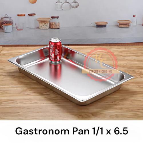 Jual Gastronom food pan 1/1 530 x 330 mm tinggi 65mm - Tebal 0.7 - Kota ...