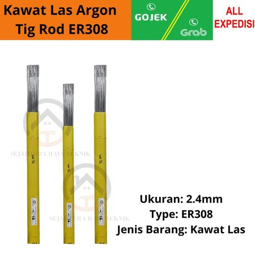 Jual Kawat Las Argon Tig Rod ER-308 2.4mm Harga Per 10 Batang - Jakarta ...