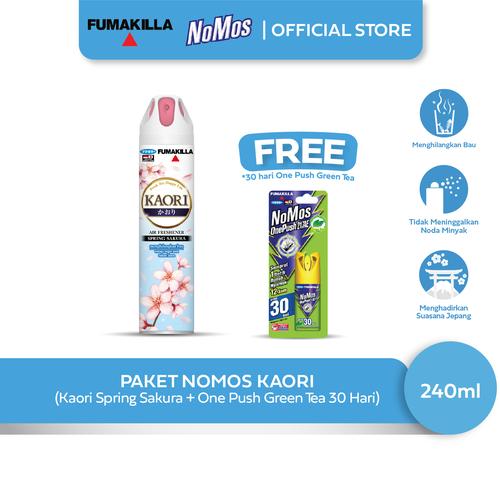 Promo Paket KAORI AEROSOL SPRING SAKURA 240ML + NOMOS ONE PUSH GREEN TEA 30 HARI - Jakarta Timur ...