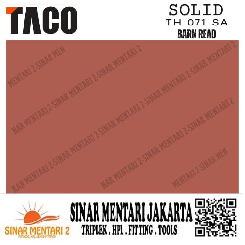 Jual TACO HPL SOLID TH 071 SA BARN READ - Jakarta Barat - Sinar Mentari Jakarta | Tokopedia
