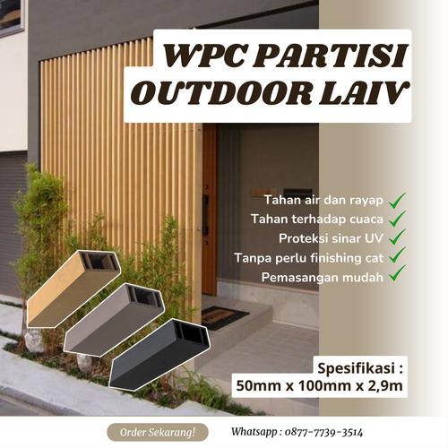 Jual Kisi Kisi WPC Partisi Kayu Outdoor LAIV Uk. 5cm x 10cm Proteksi UV - Jakarta Timur ...