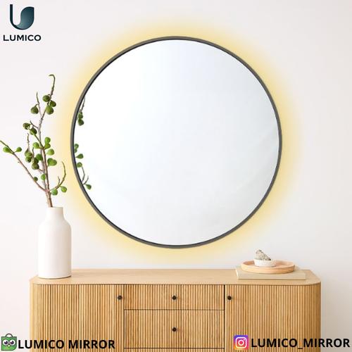 Jual CERMIN DINDING / CERMIN KAMAR MANDI FRAME BULAT LED Uk. 80cm ...