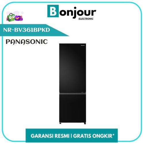 Promo Kulkas Bottom Freezer Panasonic 2 Pintu NR-BV361BPKD Kulkas ...