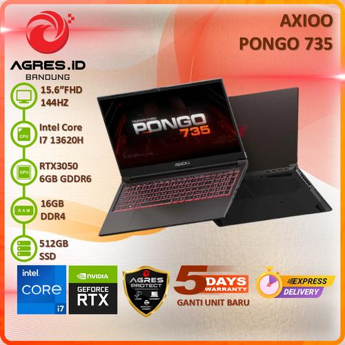 Promo Axioo Pongo 735 i7 13620H RTX3050 16Gb 512Gb 15.6" FHD IPS 144Hz ...