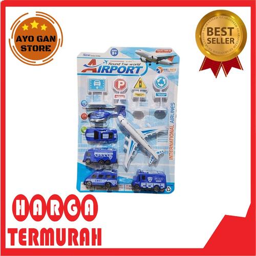 Jual Airport Round The World International Airlines Mainan Anak Bandara ...