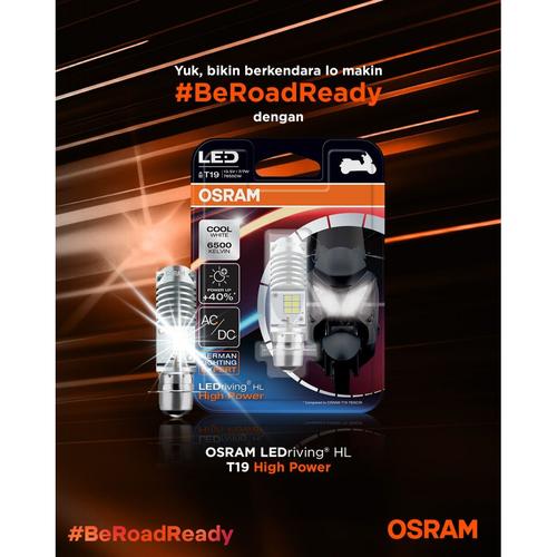 Promo OSRAM LED T19 M5 K1 lampu utama motor H6 PUTIH AC / DC - Plug n ...