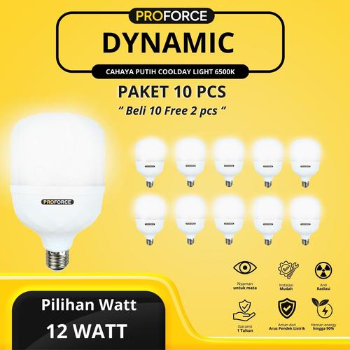 Jual Lampu Bohlam LED Proforce Dynamic 12 Watt 1200 Lumen Paket 10 Pcs ...
