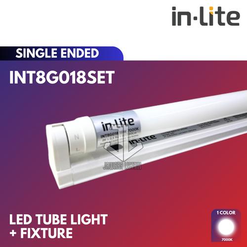 Jual IN-LITE LAMPU T8 LED TUBE DENGAN HOUSING SINGLE ENDED INT8G018SET ...