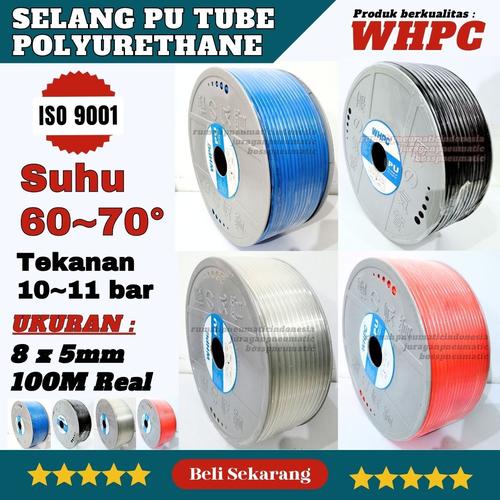 Promo 1 ROLL Selang ANGIN PU TUBING UKURAN 8 x 5mm Pneumatic hose 200 ...