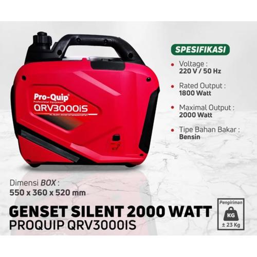 Jual Genset Silent Inverter Pro Quip QRV3000is Daya 2000 Watt ProQuip ...