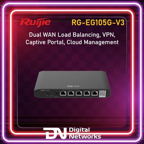 Jual EG105G V3 Ruijie EG105G V3 5port Gigabit, Dual WAN Load Balancing, VPN, Captive Portal ...