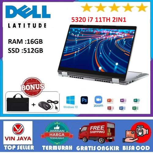 Jual LAPTOP DELL LATITUDE 5320 2in1 TS CORE i7 GEN 11TH 2IN1 RAM 16GB SSD UP 1 TB FREE TAS ...