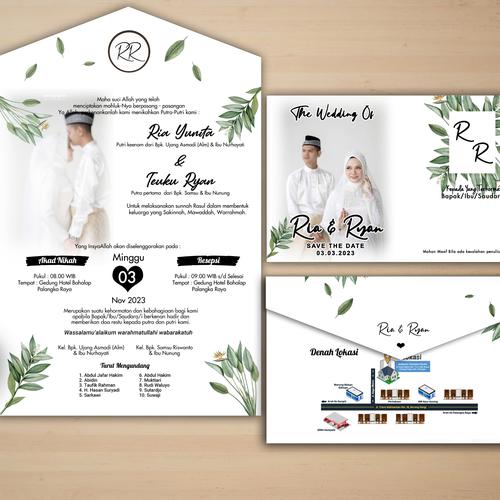 Jual Undangan Wedding, Undangan Pernikahan Semi Amplop free foto ...