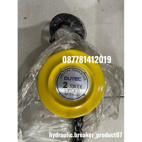 Jual Chain Block Takel Katrol Round Type 5 ton 3 meter Dutec - Jakarta ...
