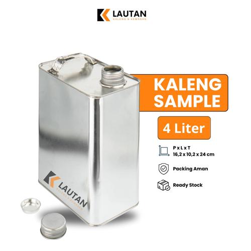 Jual Kaleng Sample 4 Liter BBM Solvent SPBU Bensin Oli Thinner Lautan ...