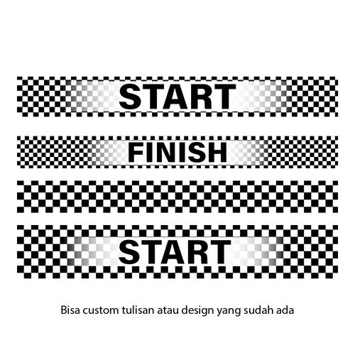 Promo Spanduk / Banner Penanda Start & Finish Arena Balap Motor/Mobil ...