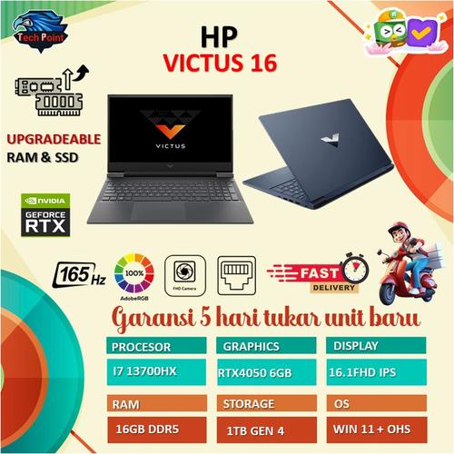 Promo HP VICTUS 16 I7 13700HX RTX4060 8GB/ 16GB 1TB W11+OHS 16.1FHD ...