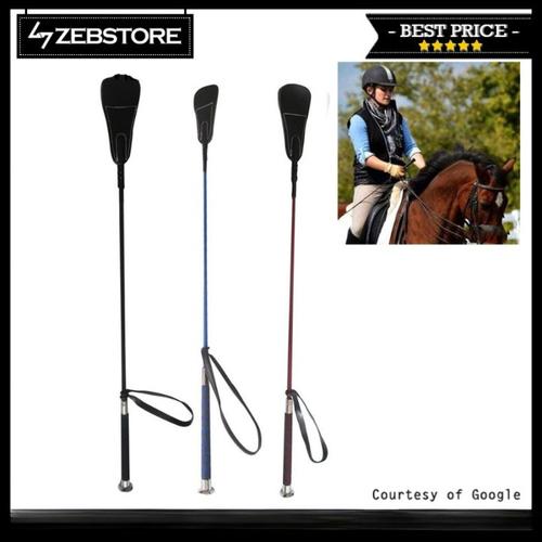 Jual Horse Riding Crop Whip Premium Leather Anti-Slip 68cm - Merah ...