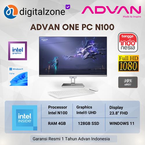 Promo Advan One PC - Intel N100 4GB 128GB W11 23.8"FHD AIO Advan AIO N100 - 16/1TB SSD Cicil 0% ...