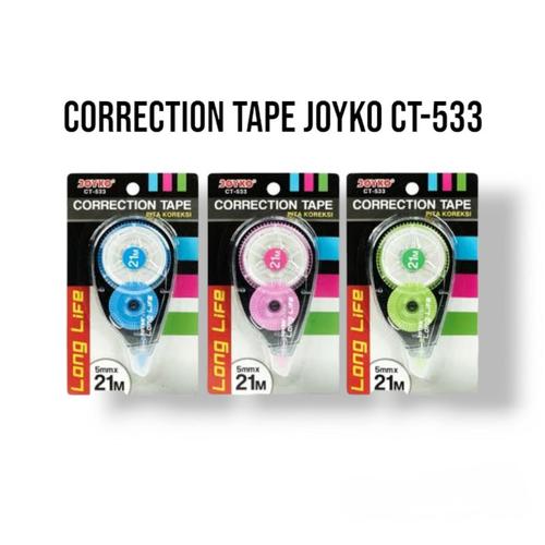 Jual Tip-Ex Roll / Pita Koreksi / Correction Tape JOYKO CT-533 21M ...