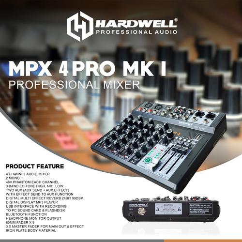 Jual Mixer Hardwell MPX 4 Pro MK 1 Hardwell MPX 4 Pro MK1 4 Channel Mixer Hardwell MPX4 PRO MK 1 ...