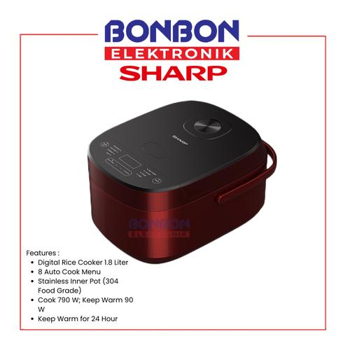 Promo Sharp Rice Cooker Digital 1.8L KS DF18RD / KS-DF18-RD / KS-DF18 ...