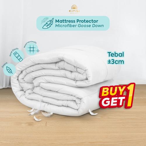 Jual (BUY 1 GET 1) Matras Protector Microfiber Goosedown / topper kasur ...