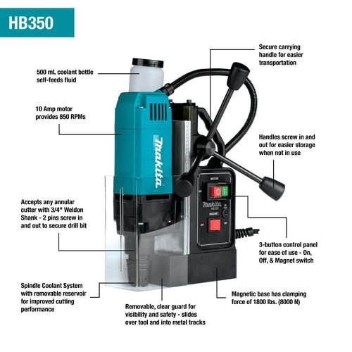 Jual Makita HB350 1‑3/8" Magnetic Drill / Magnetic Drilling Machine ...