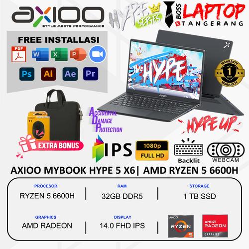 Jual AXIOO Laptop Hype 5 X6 AMD Ryzen 5 6600H Ram 32GB DDR5 Storage 1TB ...