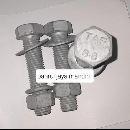 Jual Baut mur baja 8.8 full drat HDG m27 × 100 mm Hotdip Galvanize ...