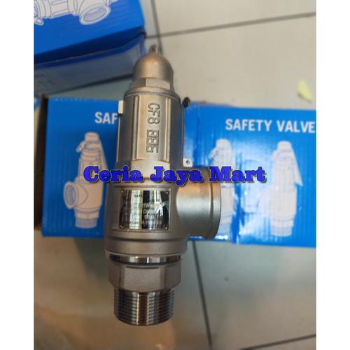 Jual Safety Valve Stainless 1.1/2 " inch / Safety Relief Valve 1,5 ...